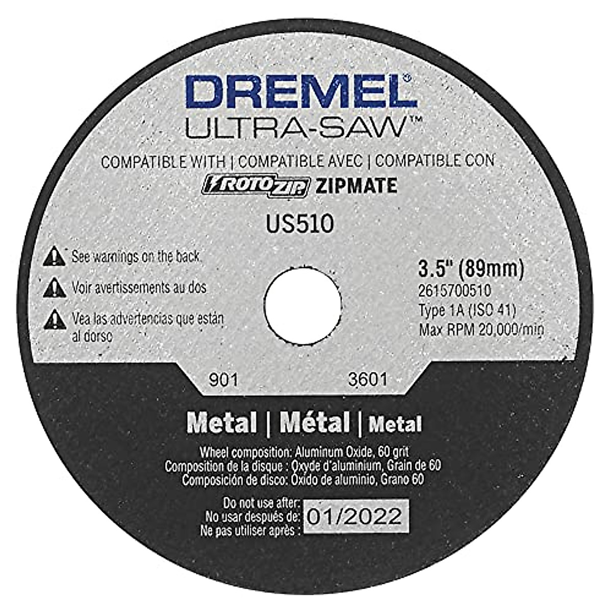Dremel US700 Ultra-Saw 6-Piece Cutting Wheel Kit, White