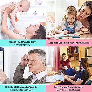 POPRUN Magnetic Weekly Dry Erase Board Calendar for Fridge, 16.9"x11"Schedule Board, Weekly Planner Whiteboard Calendar with Hourly Time Slots To Do List Perfect as Planner Board for School and Family