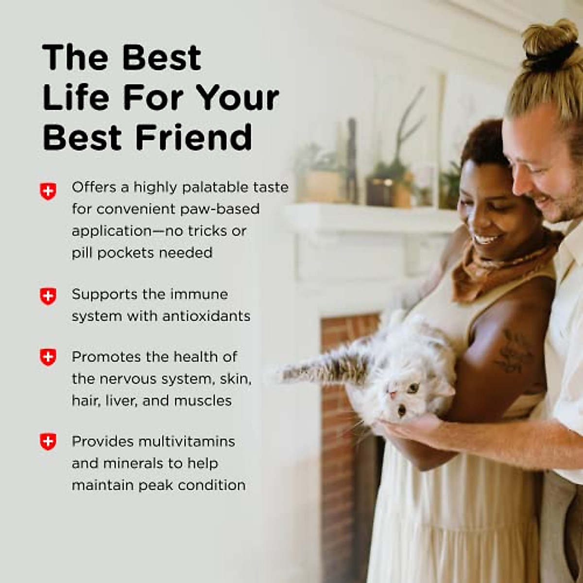 Nutri-Vet Multi-Vite Multivitamin Paw Gel for Cats - Daily Vitamin and Mineral Support - Salmon Flavor - 3 oz