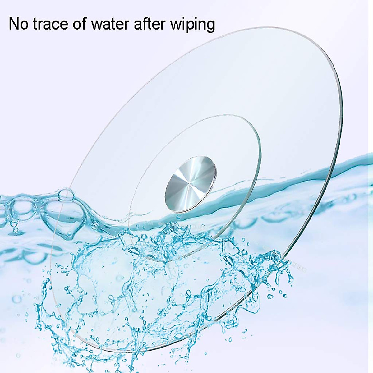 Turntable 32/36/40inch Glass Lazy Susan Round Tempered Glass with Silent Bearings, Rotating Serving Plate Suitable for Birthday Parties Family Dinners and Banquets