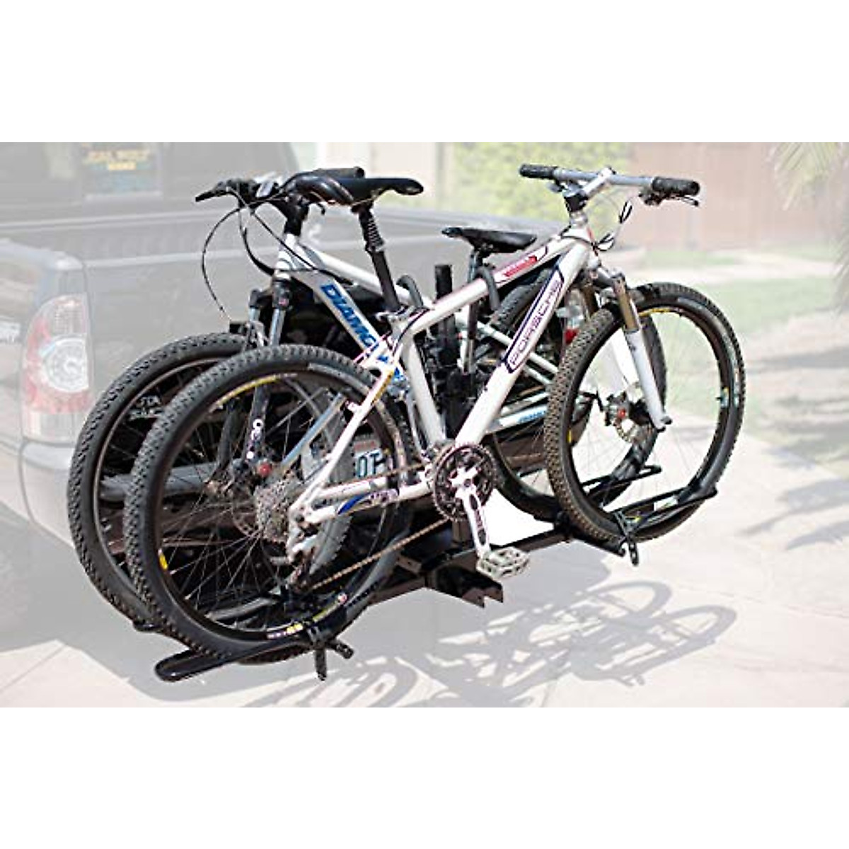 MaxxHaul 50027 Hitch Mount Bike Rack Platform Style 2-Bike Rack for Cars Trucks SUVs Minivans with Hitch Tightener