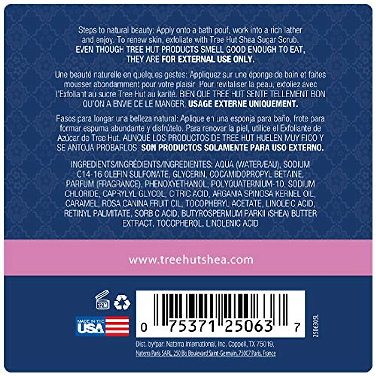 Tree Hut Shea Moisturizing Body Wash Moroccan Rose, 17oz, Ultra Hydrating Body Wash for Nourishing Essential Body Care