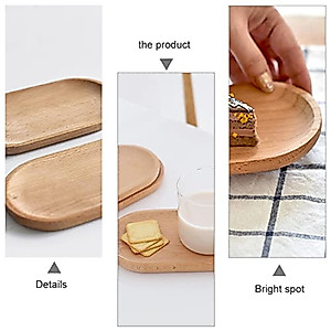 4pcs Rectangular Trays Table Wooden Decoration Appetizers Appetizer Dessert Retro Cuake Japanese Plates Wedding Dish Nut Coffee Tray, Dinne Kitchen Pastries for Bars