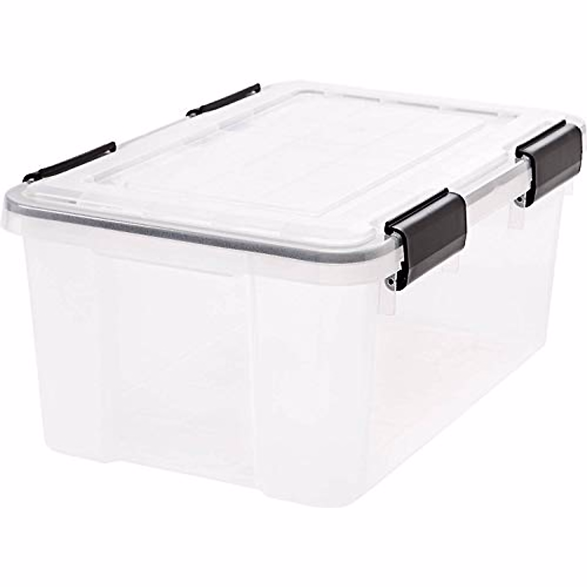 IRIS Weathertight Storage Box, 19 Quart - Clear, WEATHERTIGHT Storage Seal on Storage Tote is The Ideal Way to Keep stored Contents Clean and Dry. by IRIS USA Inc