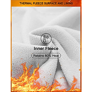 COOTRY Womens Plus Size Fleece Lined Turtleneck Mock Neck Tops Long Sleeve Thermal Shirts Base Layer White 3XL