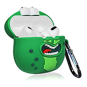 Oqplog for Airpod Pro 2019/Pro 2 Gen 2022 for AirPods Case 3D Cute Fun Cartoon Funny Character Air Pods Pro Cover for Girls Women Teen Boys Unique Kawaii Trendy Soft Silicone Cases – Cucumber Ruike