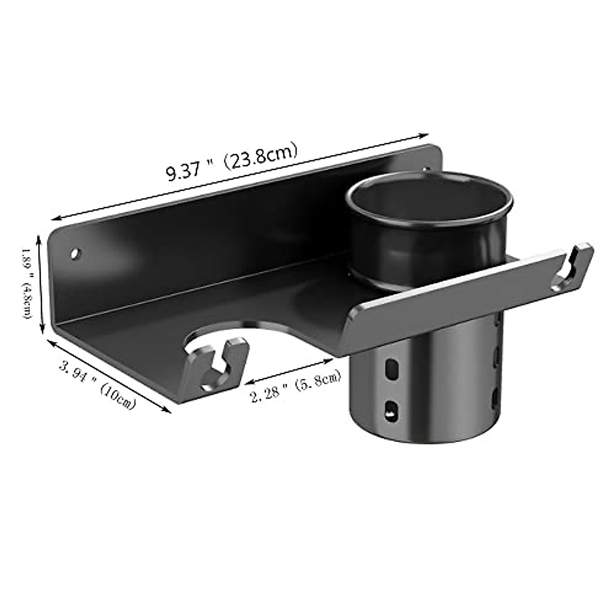 Hair Dryer Holder Wall Mount,Bathroom Hair Blow Dryer Rack Organizer Compatible with Most Hair Dryers