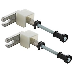 Geberit GEB111815001 Wall Anchor Set for Individual Assembly DUOFIX, 24.6 x 1.2 x 16.4 cm, Chrome