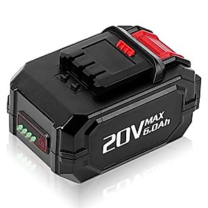 DSANKE 20V 6.0Ah Lithium-Ion Battery Replace for KIMO 20V Battery, Compatible with KIMO 20V Drill Driver, Leaf Blower, Angle Grinder, Reciprocating Saw, Oscillating Tool, Brad Nailer,Fast Charge