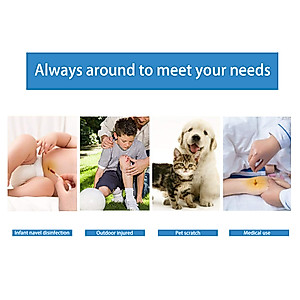 50 Disposable Iodophor Swabs Outdoor Supplies Medical Iodine Individually Packaged Iodine Swabs for Nose Care