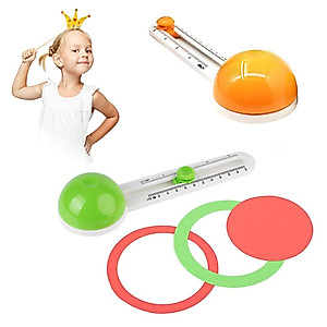 Rotary Cutters Circular Paper Cutter,Rotary Circle Cutter for Children Cut Circle Paper Trimmer Cards Cutters Multi-Functional Round Cutting Knife Model DIY Cards Making Manual Cutting Tool