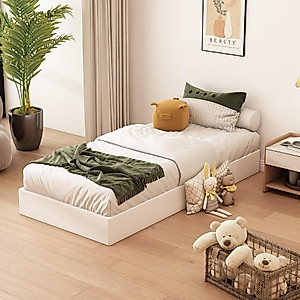 Husleephu Twin Box Spring, 9 Inch High Profile Metal Box Spring Twin Bed Base with Fabric Cover, Sturdy Mattress Foundation, Easy Assembly, Noise Free, Black