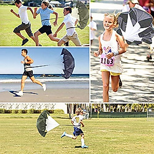ANPOPO Bfsmile Running Speed Training 56" Parachute with Adjustable Strap, Free Carry Bag. Speed Chute Resistance Running Parachute for Kids Youth and Adults (1 Umbrella)