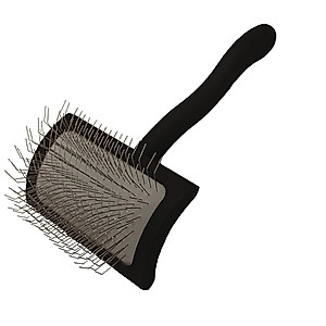 Chris Christensen Big K Dog Slicker Brush for Dogs (Goldendoodles, Labradoodles, Poodles), Groom Like a Professional, Fluff Detangle Style, Saves Time Energy, Black, Medium