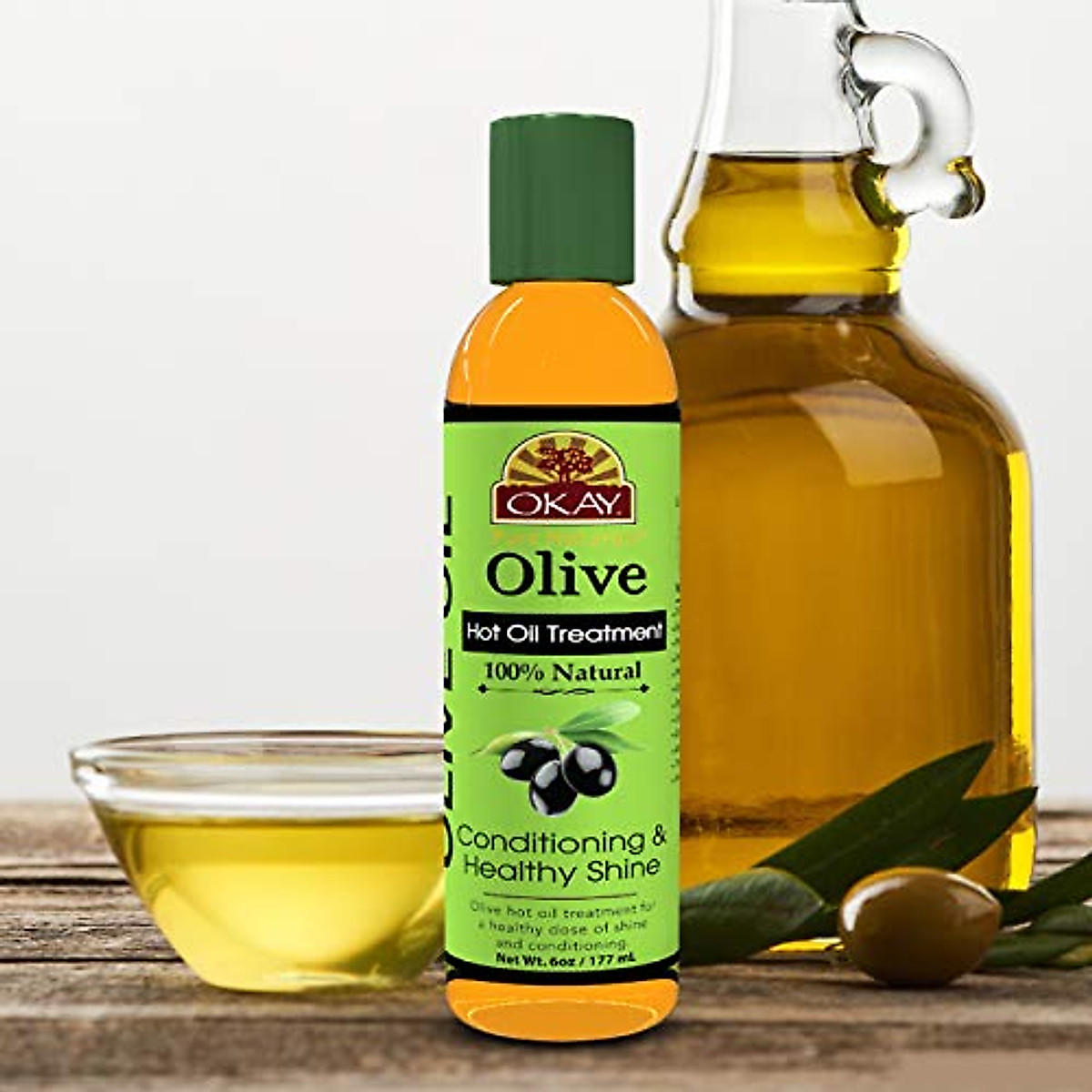 OKAY HOT OIL TREATMENT OLIVE 6oz / 117ml