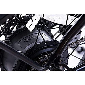 SOHOO 48V500W13AH 20"x4.0 Adult Folding Fat Tire E-Bike Mountain Electric Bicycle Beach Cruiser Snow Bike (White)