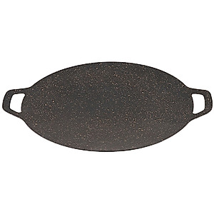 YIKANGHENG Thin Korean Grill Pan, 9 Inch Iron with Non-stick Coating Baking Tray on Heating Stove for Home, Party Travel and Outdoor (9 inch)