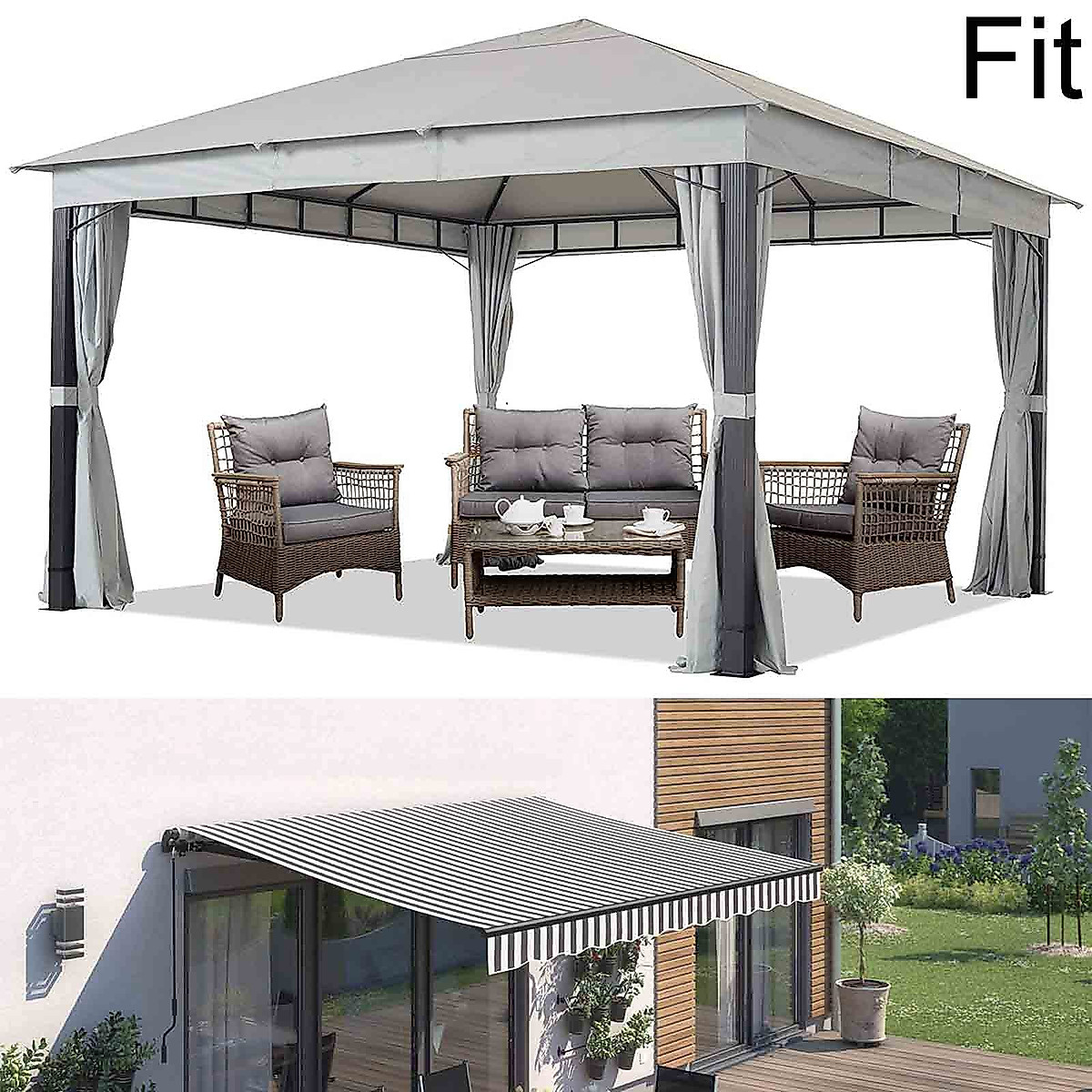 LANUCN Fabric Repair Tape,Waterproof Patch and Seal Tape,Clear Repair Tape for Tent Repair Tape,RV Awning Repair Tape,Duct Tape,Tarp Repair Tape and More…