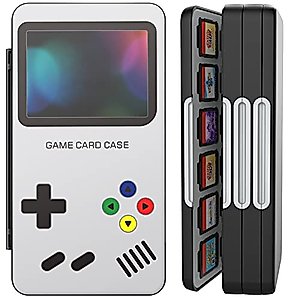 HEIYING Switch Game Card Case for Nintendo Switch / OLED / Lite,Customized Pattern Portable Travel Carry Case with 72 Game Card Slots and 24 Micro SD Cards Slots