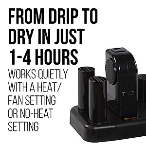 PEET, Advantage Plus 4-Shoe Electric Shoe and Boot Dryer with Fan & Heat Settings, Made in the USA, Black