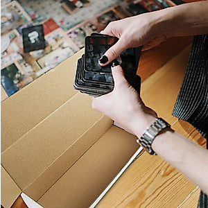 PLAYGOGYM Trading Card Storage Box - Baseball Card Storage Organizer - Sports Card Storage Boxes for Baseball Card, Football Trading Cards, Game Card Holder 5 Pack - 1750 Count