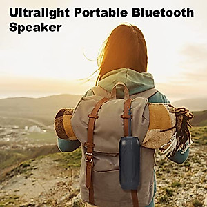 Ykall Bluetooth Speakers 20W Portable Speaker TWS Wireless Speaker with Rich Bass IPX6 Waterproof 36 Hour Playtime, Built-in Mic TF/AUX/FM, Wireless Stereo Speakers for Indoor and Outdoor Use