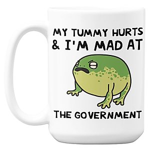 LookHUMAN Statement Coffee Mug - Funny Coffee Mug for Men & Women, Unique Coffee Mugs & Funny Mugs, Double-Sided Print Ceramic Coffee Cups, Dishwasher Safe Novelty Coffee Mugs for Coffee Lovers, 15oz