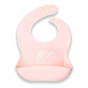 Sweet Child 3 Pack Silicone Baby Bibs Waterproof, Deeper Food Catcher Pocket, Food Grade BPA Free, Odor Resistant, 6-24 Month