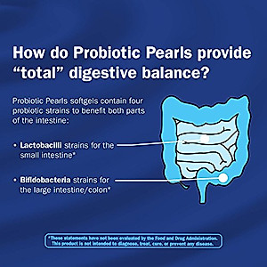 Nature's Way Probiotic Pearls Max Potency for Men and Women, Digestive and Immune Health Support* Supplement, 30 Softgels