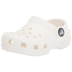 Crocs Kids' Classic Clog , White/White, 12 Little Kid