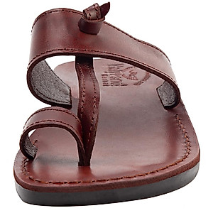 Holy Land Market Unisex Adults/Children Genuine Leather Biblical Sandals/Flip Flops/Slides/Slippers (Jesus - Yashua) Nazareth Style