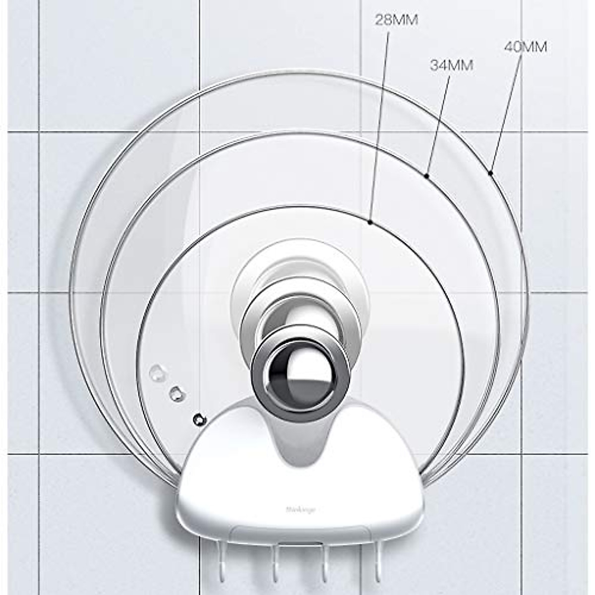DRNKS Lid Rack Multifunctional Wall Hanging Non-perforated Kitchen Storage Rack for Pot Cover and Cutting Board Rack Applicable to kitchen stove
