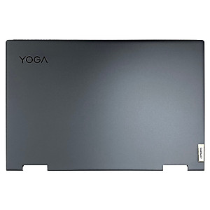 LTPRPTS Replacement Laptop LCD Back Cover Top Case Rear Lid for Lenovo Yoga 7-14ITL5 82BH 7-14ACN6 5CB1A08845 Gray