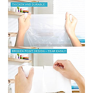 JASINCESS 8 Gallon Strong Trash Bags Garbage Bags Small Plastic Bags for home office kitchen (120 PCS, White)