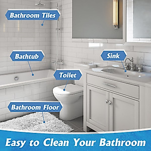 NOTCHIS Pumice Stone for Toilet Cleaning Bowl Stick, Refresh Toilet within 1 Minute, 6 New Ways to Use a Pumice Stone, Remove Water Rings Stains on Toilets Bowls, Bathtubs, Pool Tiles, 6 Count