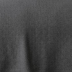 Cotton Throw Blanket Queen Size for Bed - Diamond Weave Blankets, Grey Soft Lightweight Woven Throw Blankets for Couch Bed Sofa Travel 100% Cotton Blankets & Throws - 90x90 inches