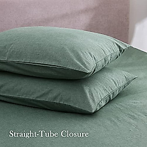 Ventidora 3 Piece Duvet Cover Set Queen Size,100% Organic Washed Cotton with Linen Feel Like Textured, Luxury Soft and Breatheable Bedding Set with Zipper Closure(1 Duvet Cover + 2 Pillowcases)