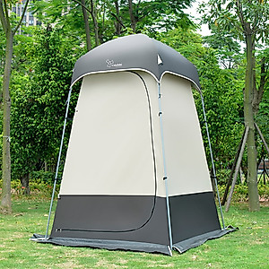Outdoor Shower Tent Changing Room Privacy Portable Camping Shelters (Gray)