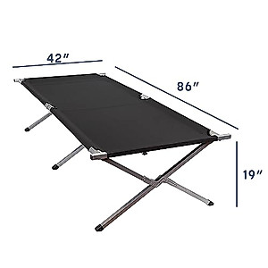 Stansport Heavy Duty G.I. Cot (G-36-42), Black