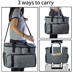 DOITOOL Backpack Game Controller Storage Bag P s 4 Gaming Bag Gaming Backpack Video Game Storage 5 Console Duffle Bag for Travel Game Console Case Handle Velvet Accessory Box