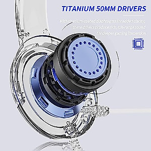 BINNUNE Gaming Headset with Mic for PS5 Xbox Series S|X PS4 Xbox One PC Switch, Wired Audifonos Gamer Headphones with Microphone Playstation 4|5 Xbox 1