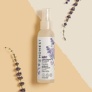 The Honest Company Conditioning Hair Detangler | Leave-in Conditioner + Fortifying Spray | Tear-free, Cruelty-Free, Hypoallergenic | Lavender Calm, 4 fl oz