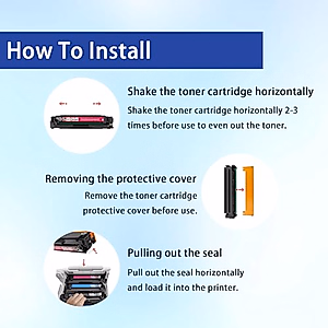 206A Toner Cartridges Compatible for Hp W2110A W2111A W2113A W2112A High Yield Toner Cartridges with Chip Work for M255DW M255NW M282NW M283CDW M283FDW Printer Cyan