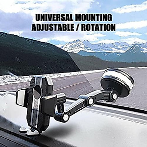 2023 New Sucker Car Phone Holder Long Arm Suction Cup Car Phone Mount Stand Mobile Cell Support For Car Center Console Phone Holder (A)