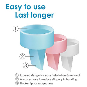 Maymom 8 Count Duckbill Valves for Spectra S1 Spectra S2 Spectra 9 Plus. Not Original Spectra Pump Parts Replace Spectra Duckbill Valve Not Original Spectra S2 Accessories Work w/Spectra (8 ct Blue)