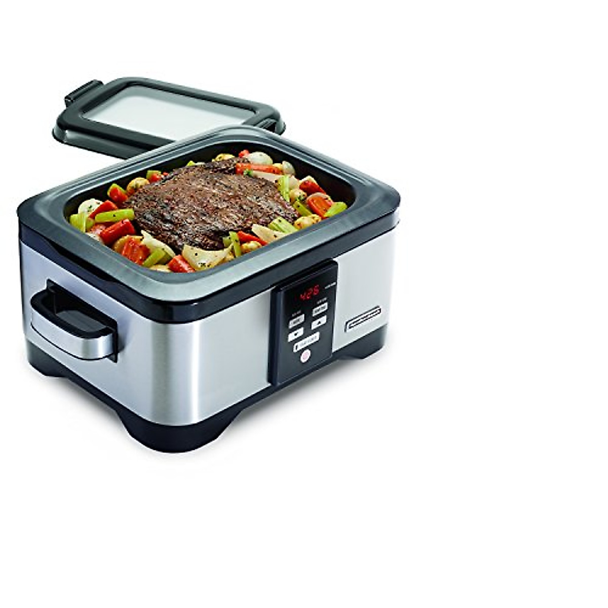 Hamilton Beach Professional Sous Vide Water Oven & Slow Cooker, 6 Quart Programmable, Stainless Steel (33970)