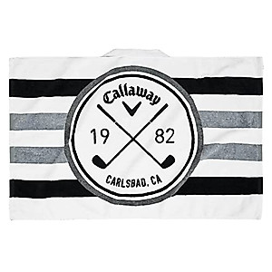 Callaway Golf 30X20 Tour Authentic Towel , White/Black/Charcoal