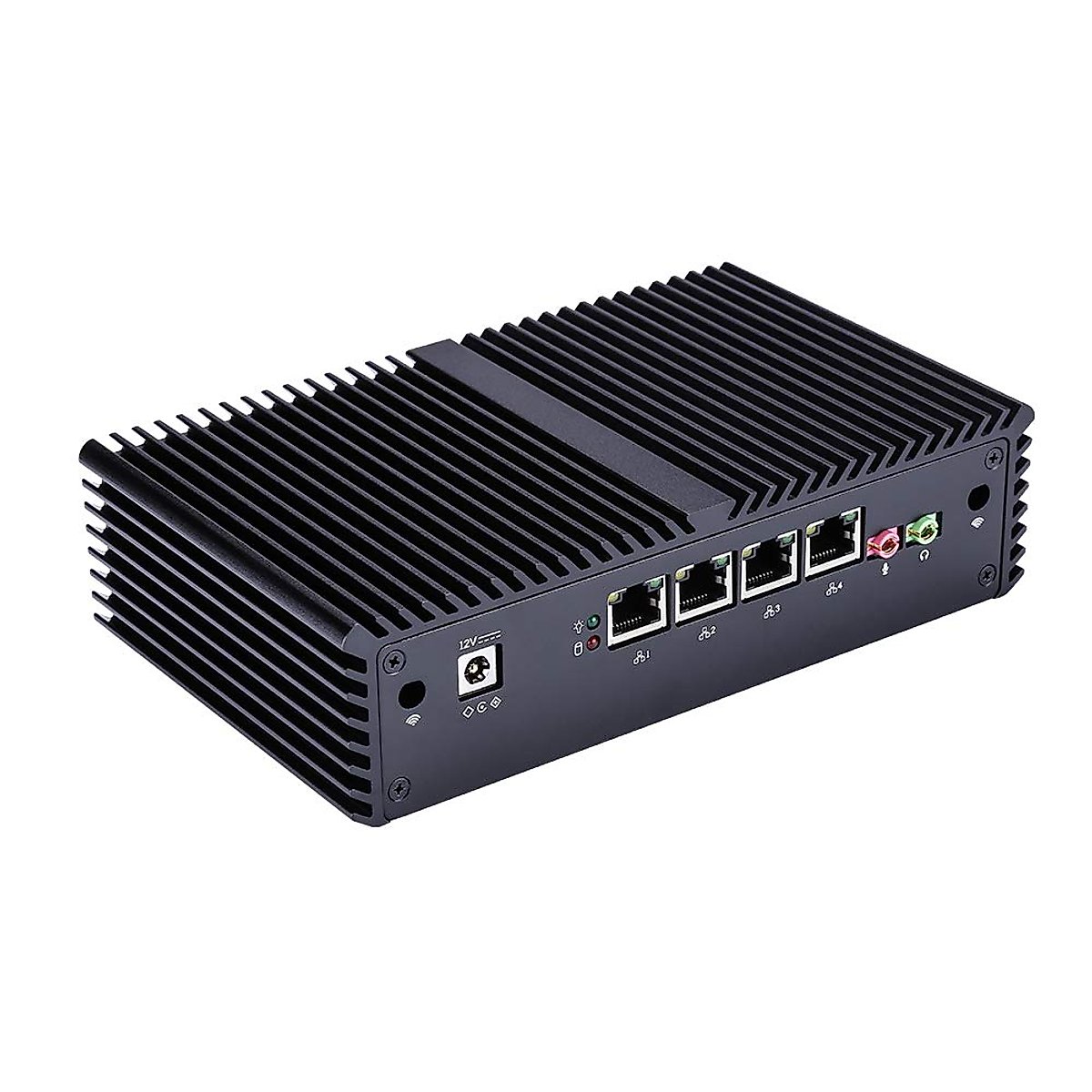 Qotom Multimedia Pc Q355G4 Intel I5-5200U AES-NI,Hd Graphics 5500 8Gb Ddr3 Ram 32Gb Ssd,4 Nics,Com Ports,OPNsense,Firewall,Cent Os Etc