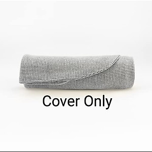 NoomiNest Baby Lounger Cover ONLY | 100% Waffle Cotton (Stone Gray)