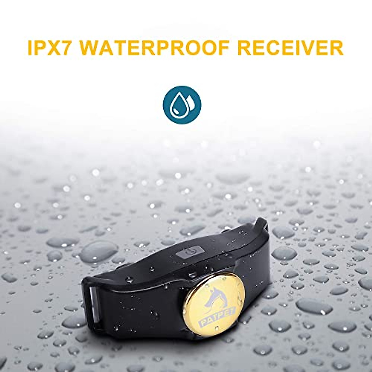 PATPET Dog Training Collar with Remote - Rechargeable Shock Collar for Medium Large Dogs 1000Ft Remote Range 3 Training Modes